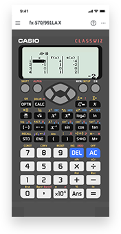 CASIO ClassWiz Calc App | App for Mobile Devices | CASIO
